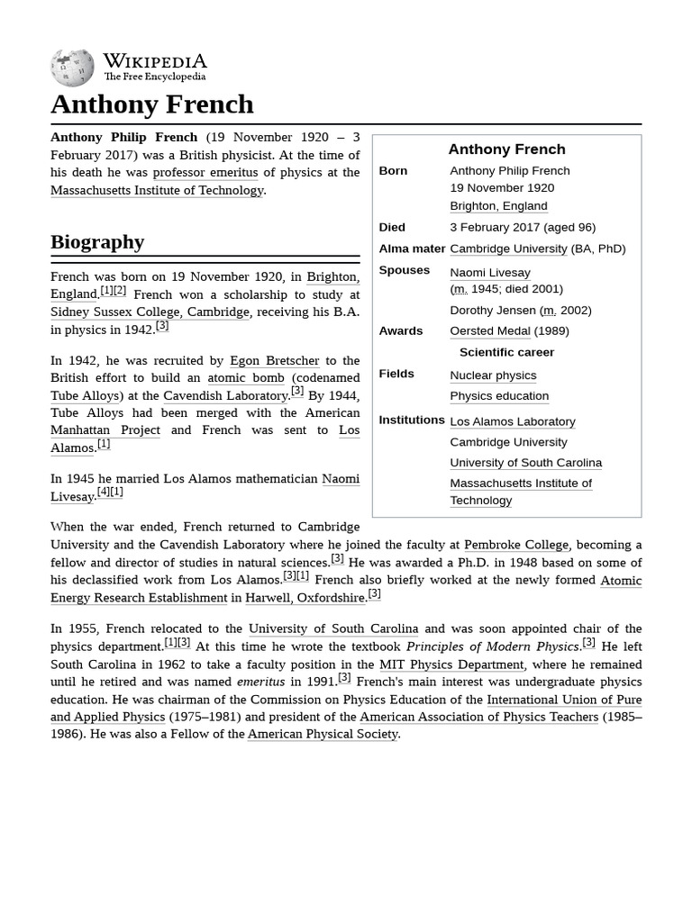 Anthony_French | PDF | Physics