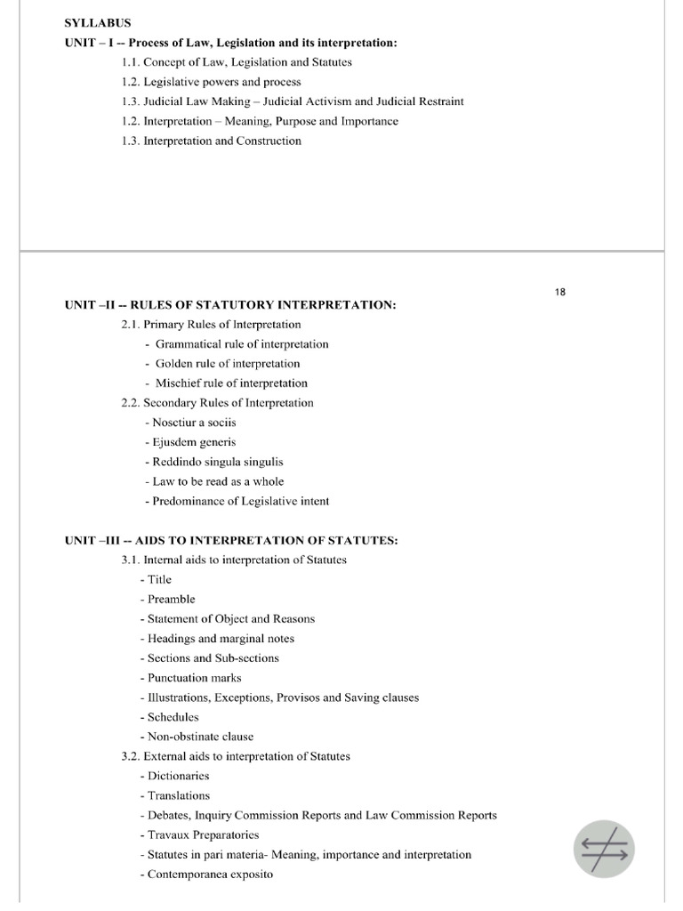 Interpretation of Statute | PDF