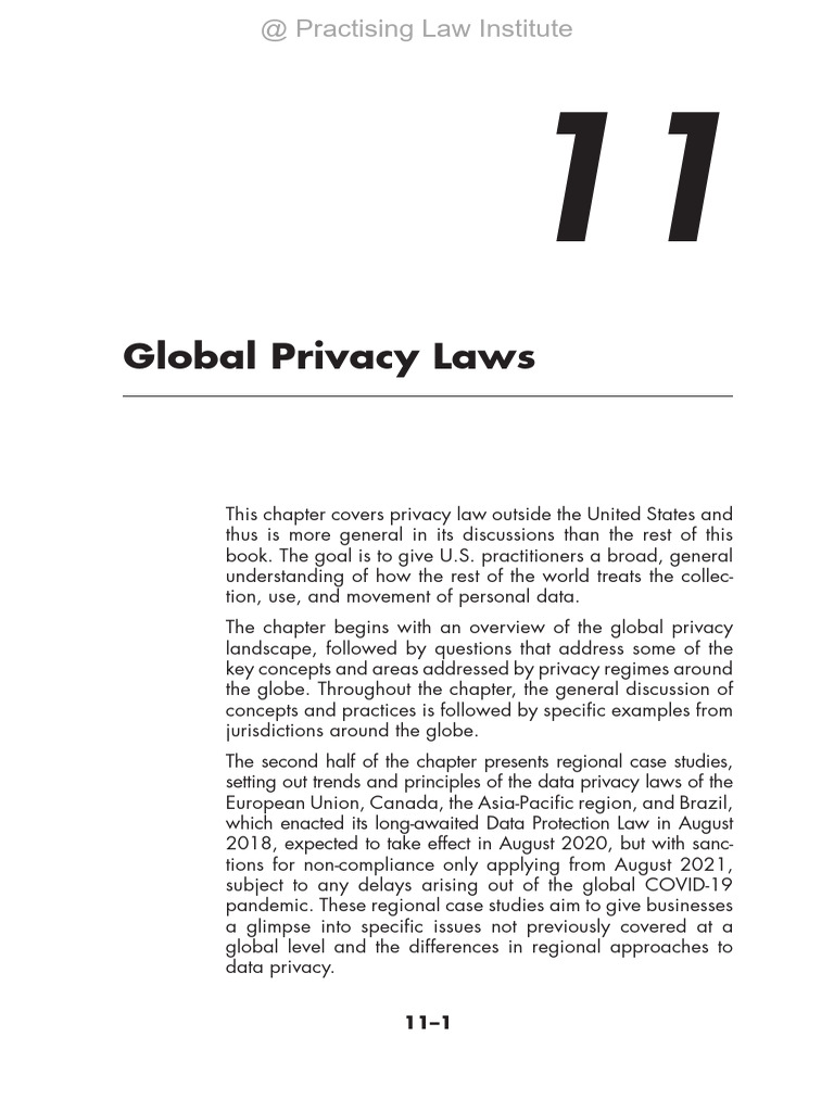 Global Privacy Laws | PDF | Privacy | Consent