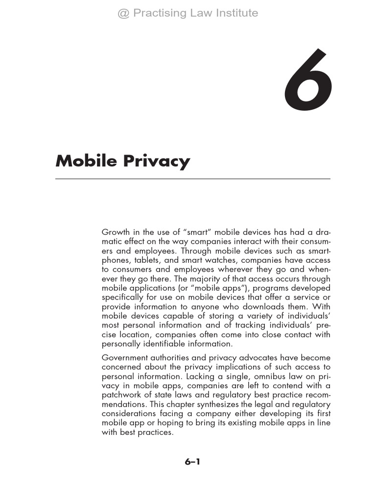 Mobile Privacy | PDF | Mobile App | Privacy