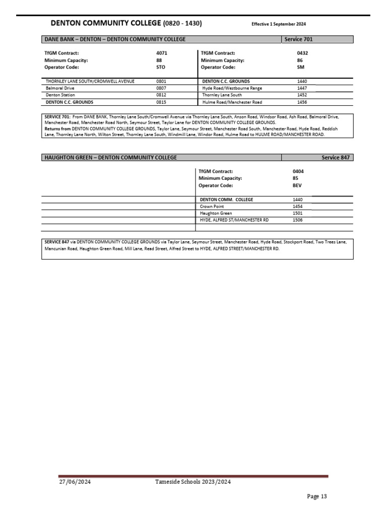 Denton_CC_2024-25 | PDF | Manchester