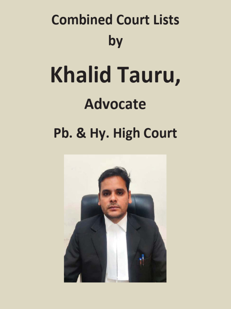 05Dec2024 Court Lists by Khalid Tauru | PDF