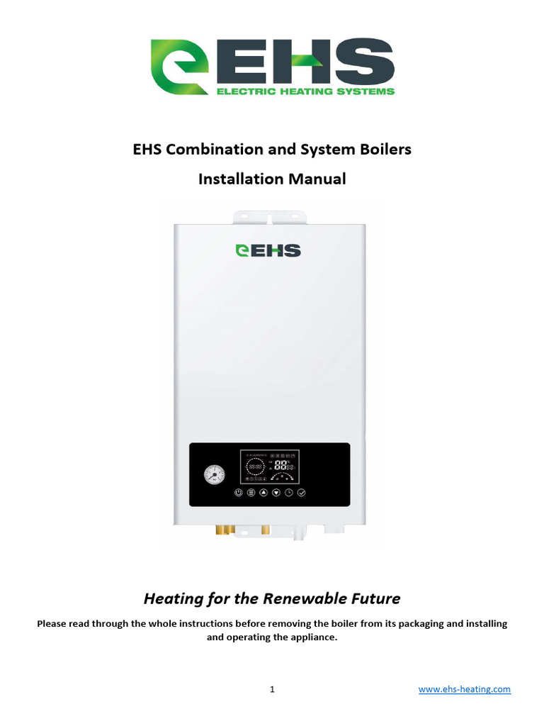 EHS 2022 Primus Installation Manual. Rev 2 | PDF | Water Heating | Thermostat