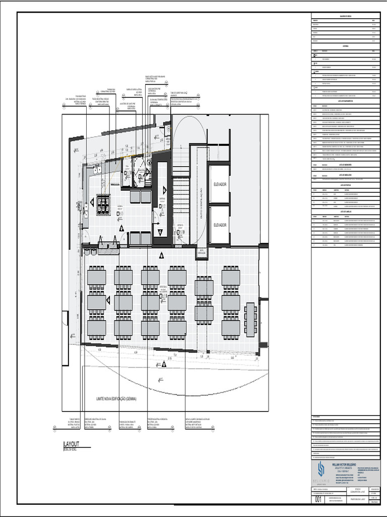 Layout Cozinha/Refeitório Santos SP | PDF | Aço | Projeto arquitetônico