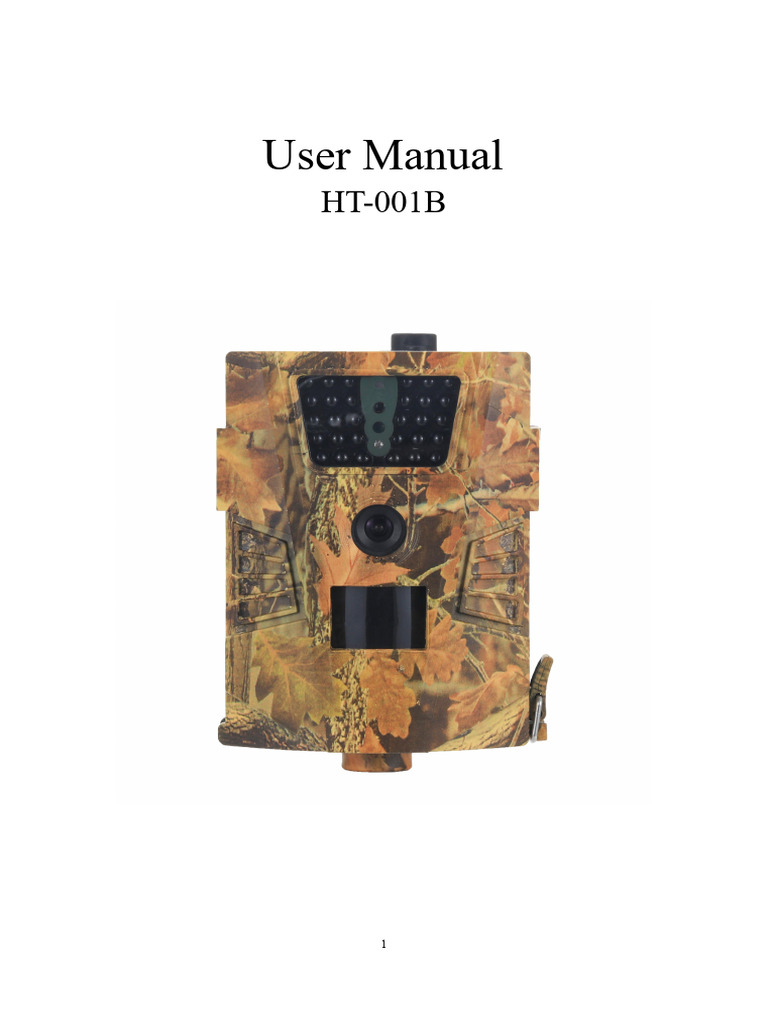 HT-001B Trail Camera User Manual | PDF | Camera | Flash (Photography)