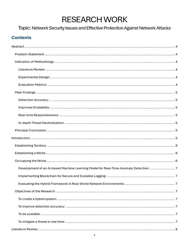 Network Security Issues and Effective Protection Against Network Attacks | PDF | Computer ...
