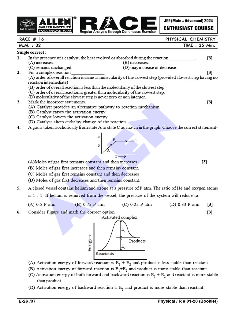 Rc16 pc | PDF | Activation Energy | Reaction Rate Constant
