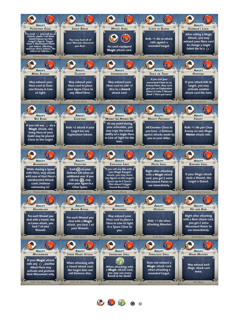 ArcadiaQuest Hero Power Overlays A4 - Ver2.1 | PDF