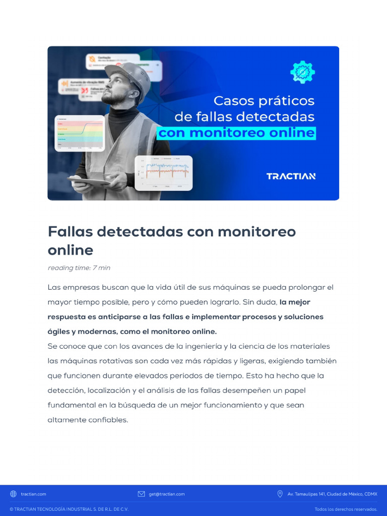 Fallas Detectadas Con Monitoreo Online | PDF
