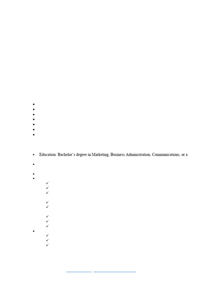 Advert-Marketing Manager Revised | PDF | Marketing | Brand