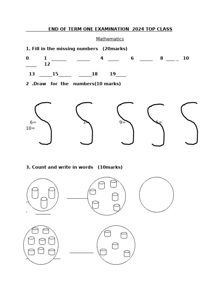 Top Class End of Term One Exams 2024 | PDF | Fruit