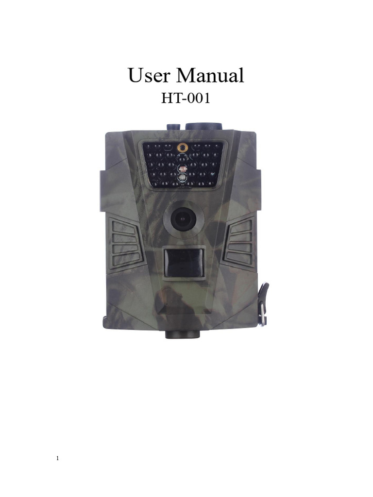 HT-001 Trail Camera User Manual | PDF | Camera | Usb