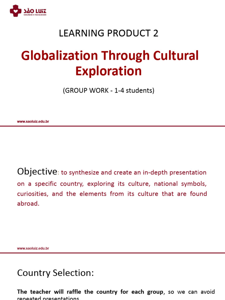 Project - Globalization Through Cultural Exploration | PDF | Human ...