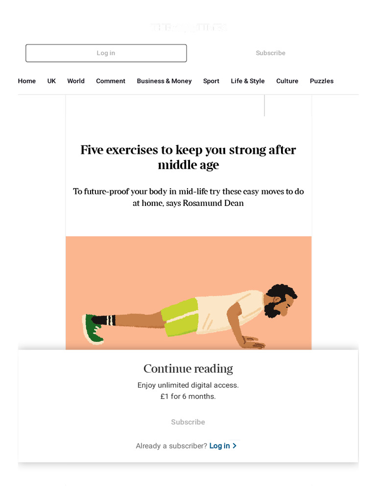 Five Essential Exercises for Midlife Strength | PDF