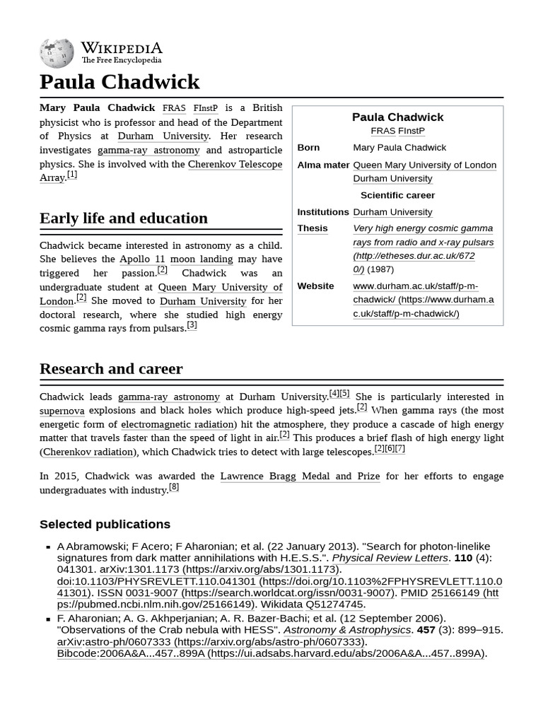 Paula_Chadwick | PDF | Astronomy | Physical Sciences