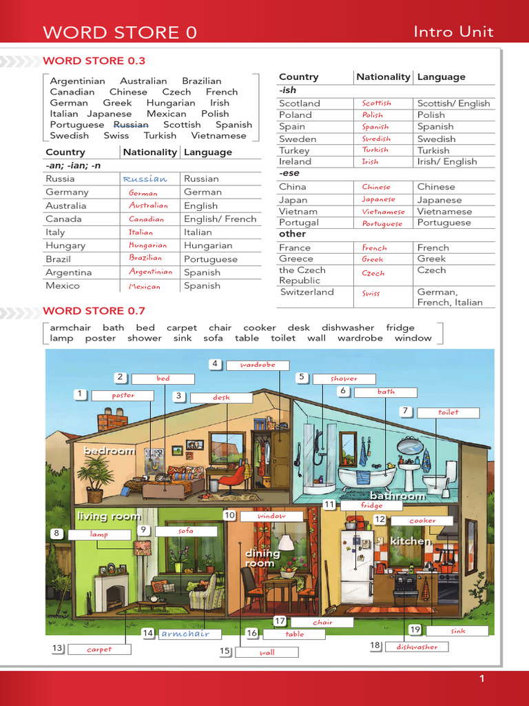 Word Store 0: Intro Unit | PDF | Workweek And Weekend