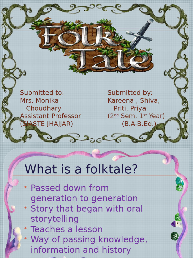 Folktales PPT Final | PDF