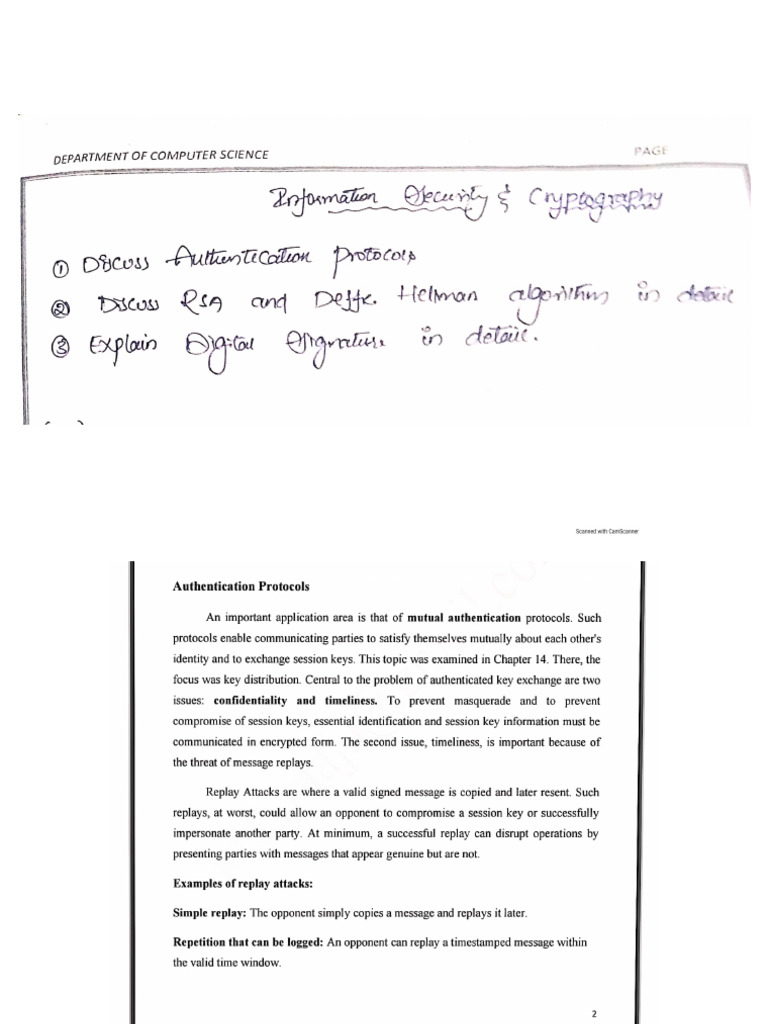 Information Security& Cryptography Mid Essays(2)-1 | PDF