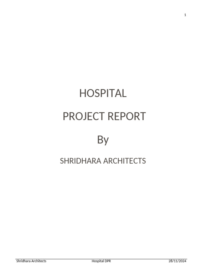 Hospital DPR - WIP - 20241128 - Updated | PDF | Hospital | Emergency ...