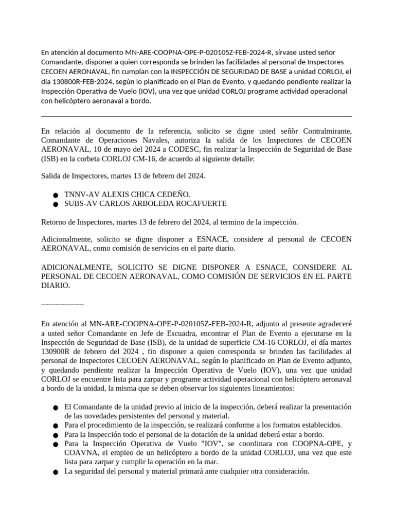FORMATO DOCUMENTACION SISDON | PDF | Aviación | Aeronave