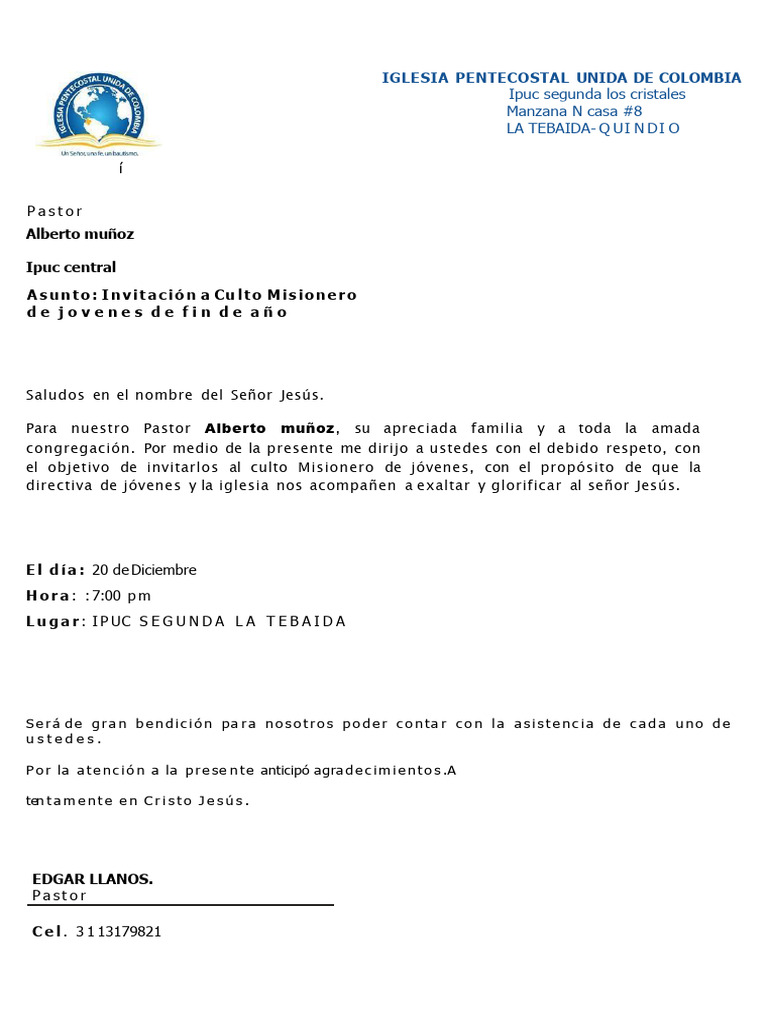 Carta A La Central Ipuc | PDF