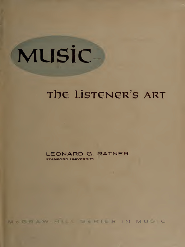 [McGraw-Hill Series in Music] Leonard G. Ratner - Music, The Listener's ...