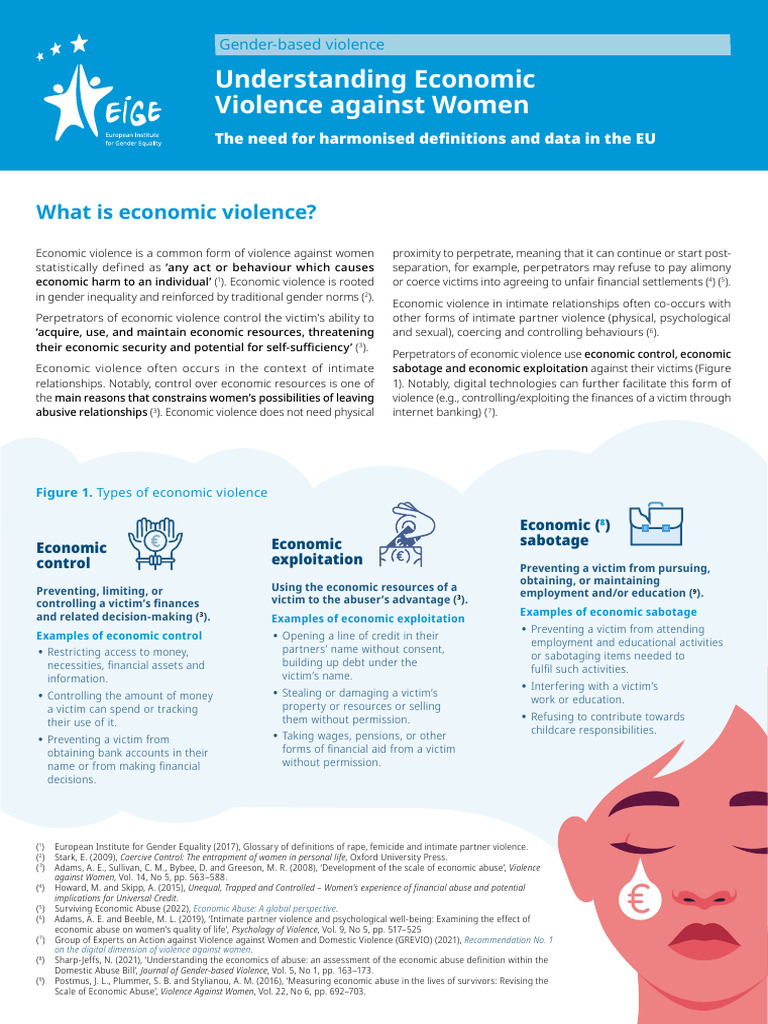 EIGE Factsheet EconomicViolence | PDF | Violence | Domestic Violence