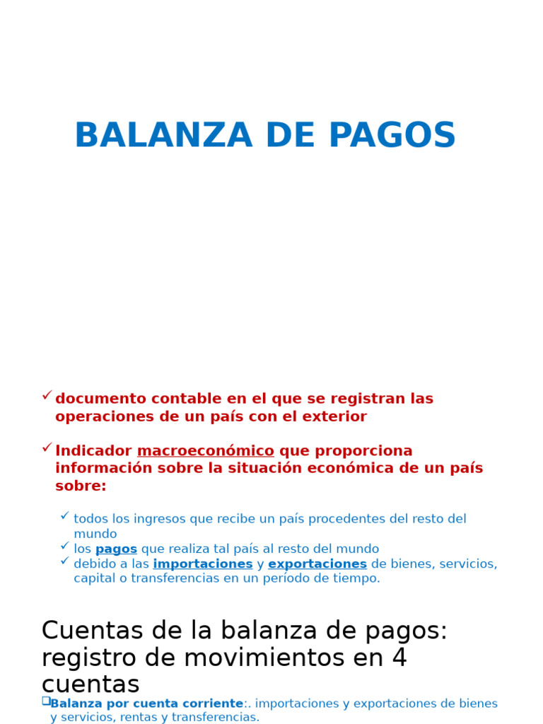 16 Balanza de Pagos | PDF