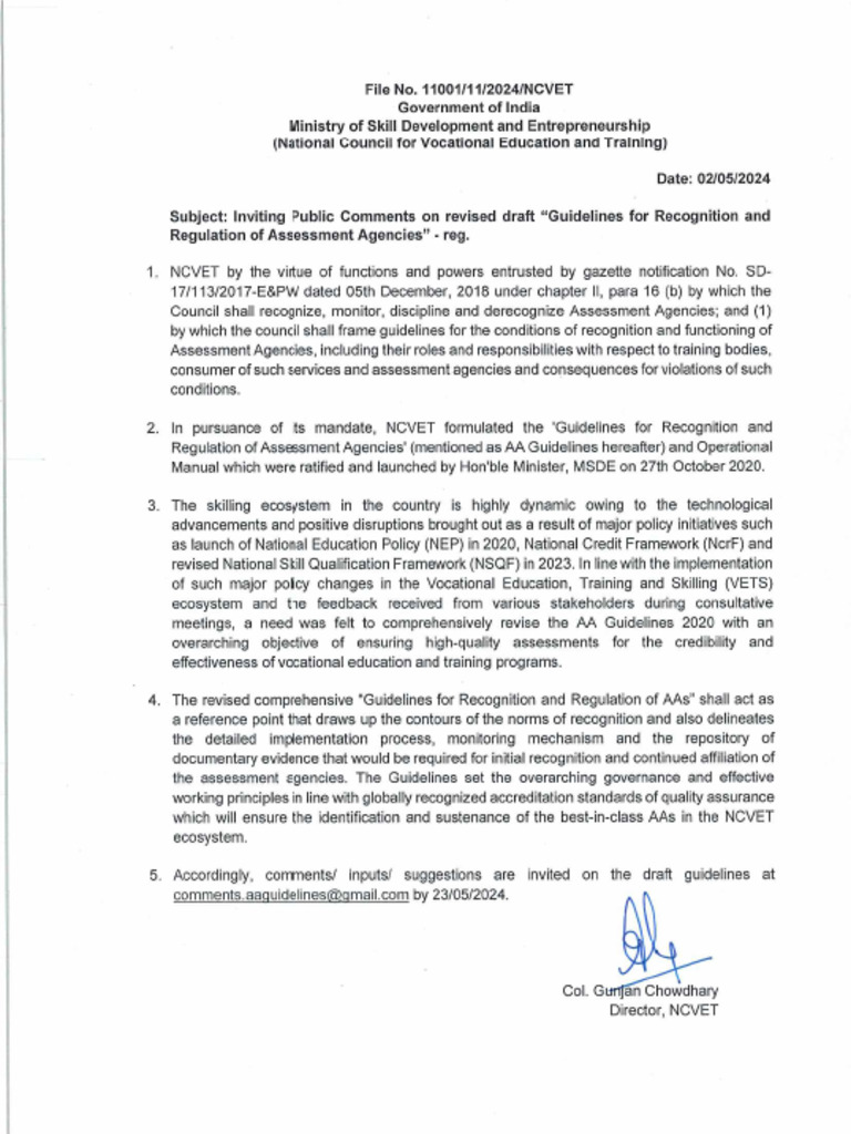 Comprehensive Revised AA Guidelines 02052024 1 | PDF | Educational ...