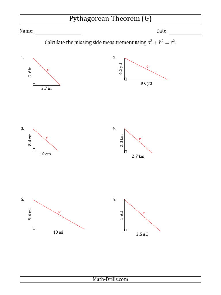 pythagorean_theorem_decimal_calculate_hypotenuse_norotation_007.1495551657 | PDF | Euclid | Numbers