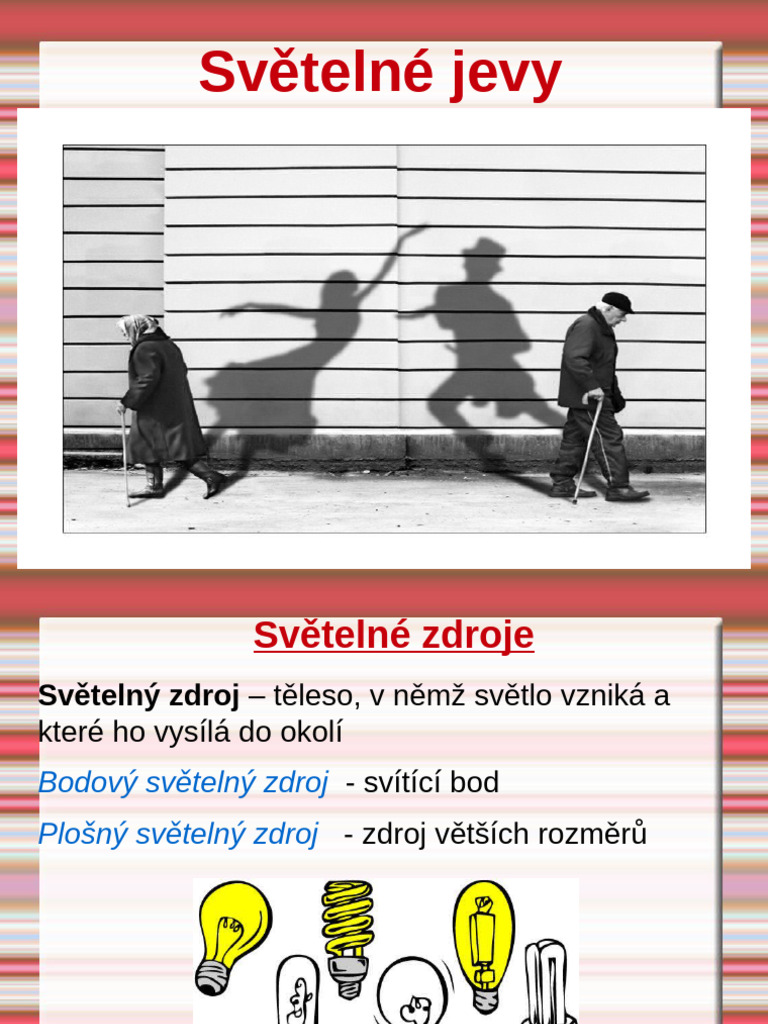 27 Svetelne Jevy - Prezentace | PDF