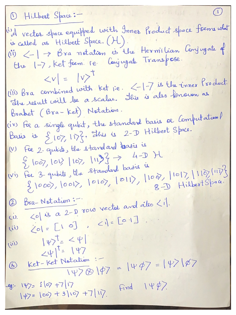 Dirac Notation Examples 4 | PDF