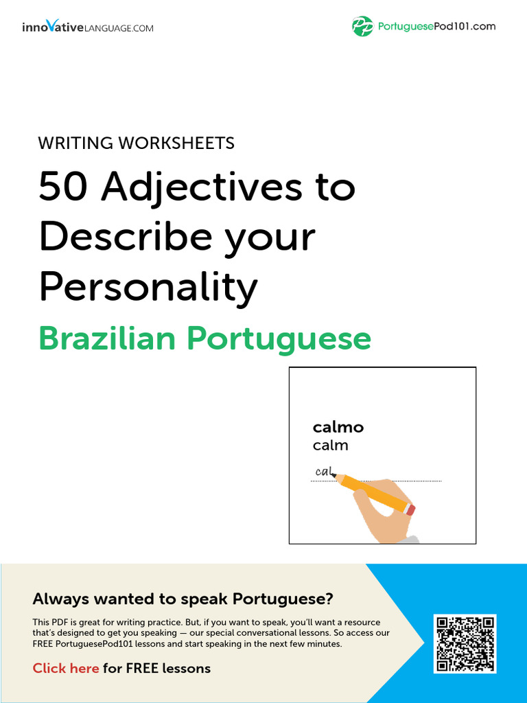 Portuguese Personality Adj | PDF | Scientific Theories | Psychological ...