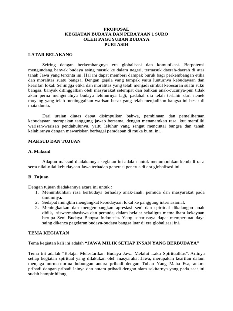Proposal 1 Suro 2015 | PDF