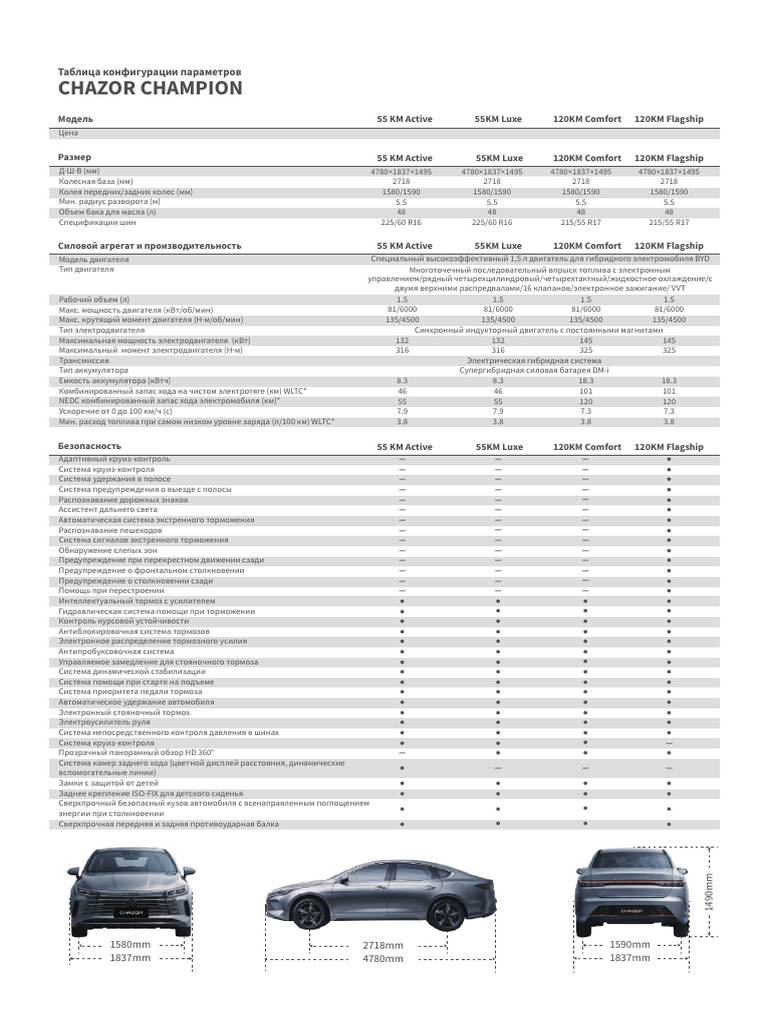 BYD CHAZOR CHAMPION Sets | PDF