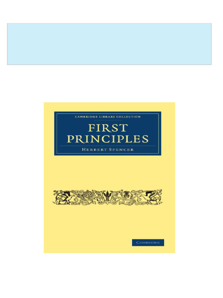 Principles 1st Edition Herbert Spencer | PDF | Truth | Relationship ...