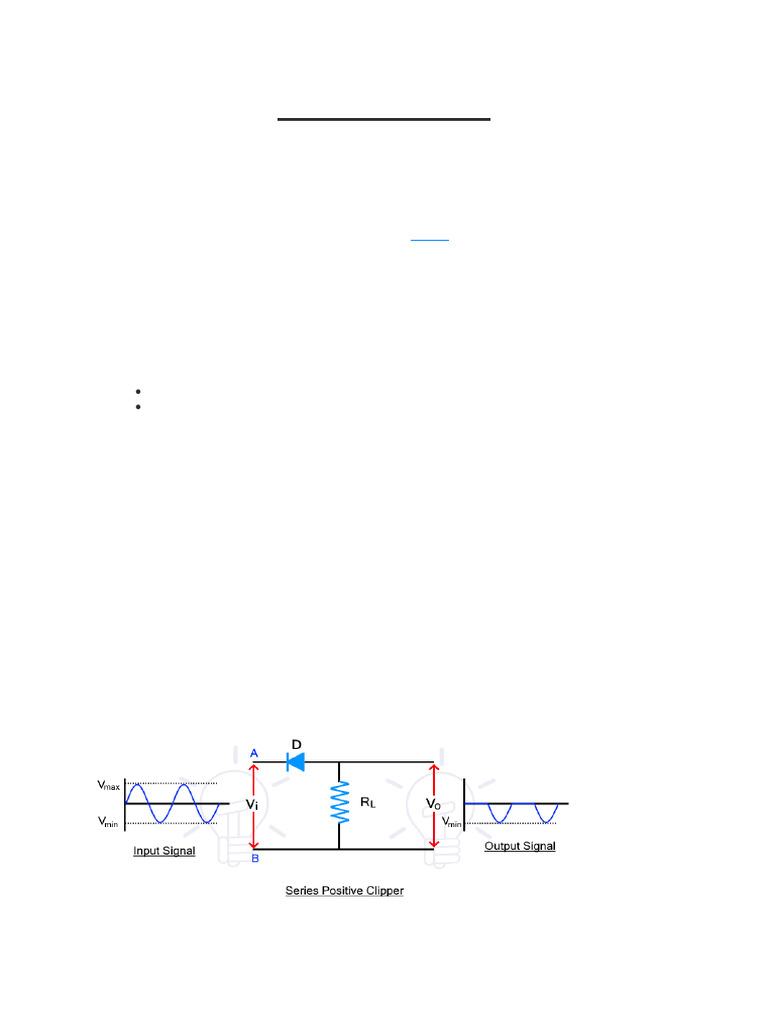 13-Clipper Circuit | PDF | Diode | P–N Junction