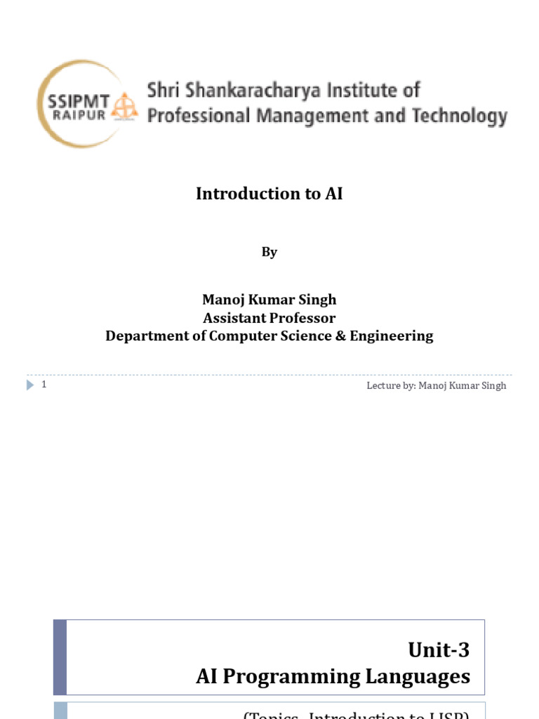 U3 L1 Introduction To LISP | PDF | Variable (Computer Science ...