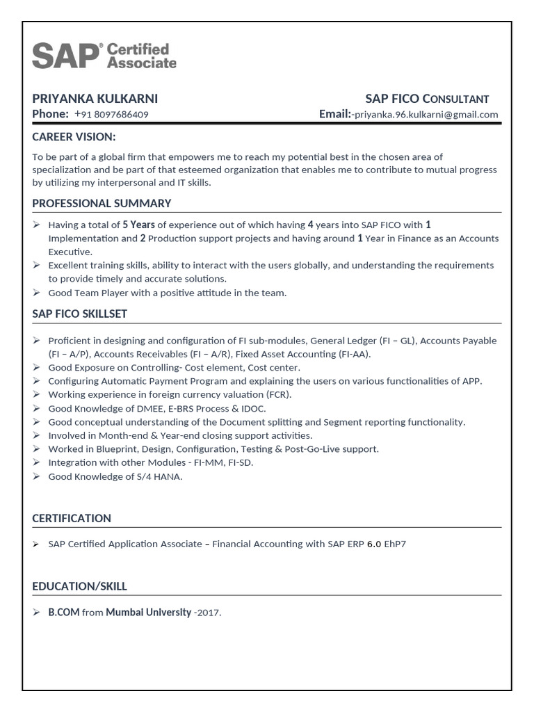 Naukri PRIYANKAKULKARNI (5y 2m) | PDF | Glencore | Economies