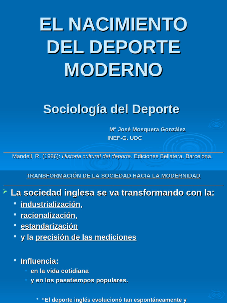 Xx Mandell Nacimiento Deporte Moderno (1) | PDF | Deportes | Asociación ...