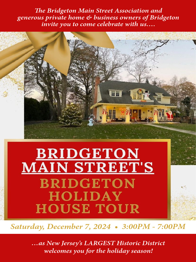Bridgeton Main Street - Holiday House Tour Programs 2024 | PDF