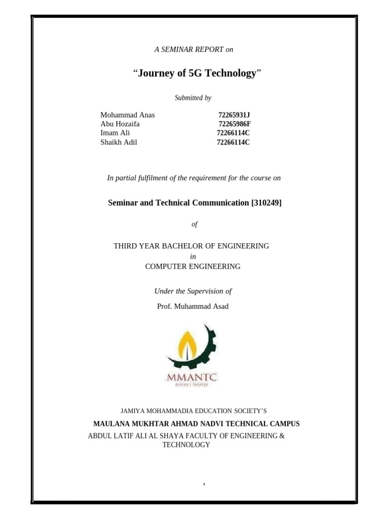 5G Technology (STC) Report | PDF | Augmented Reality | Internet Of Things