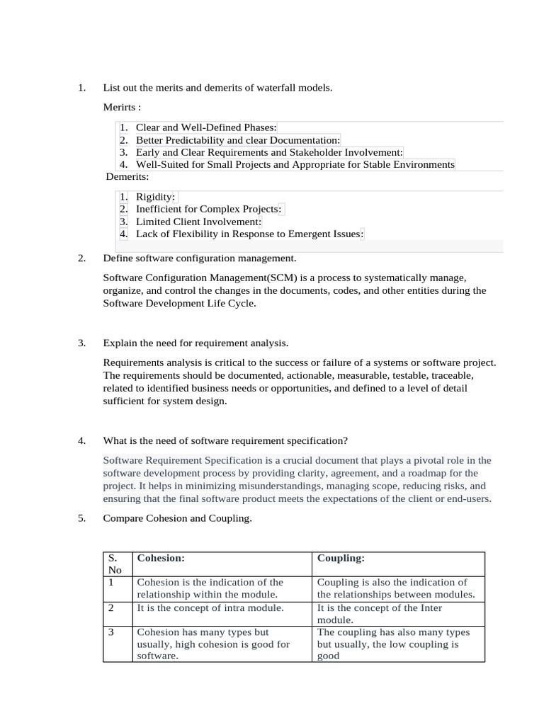20NE204 - Advanced Software Engineering-April-May-2023-key-updated | PDF | Class (Computer ...