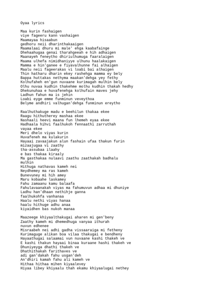 Oyaa | PDF