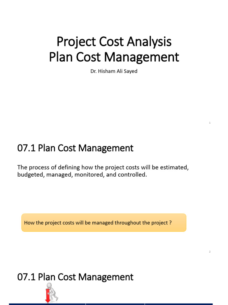 Project Cost Analysis - Plan Cost Management | PDF | Project Management ...