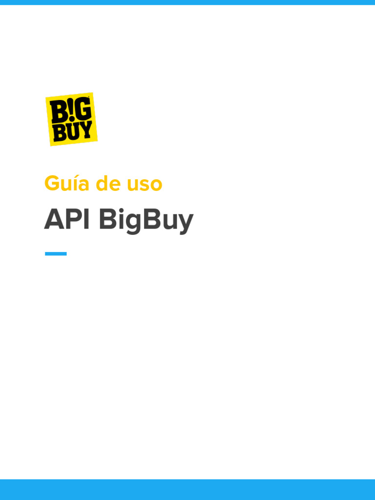 Guía para Desarrolladores BigBuy API | PDF | Informática