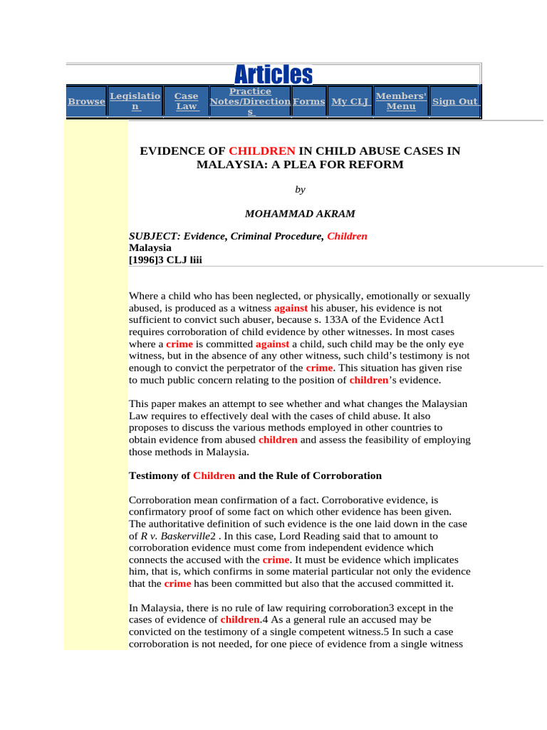 Article Review My Method Proposal | PDF | Hearsay | Evidence (Law)
