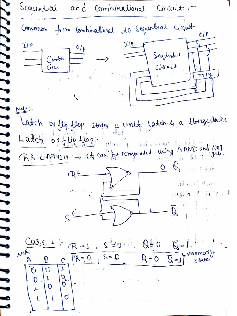 Sequential and Combinational Circuit Design | PDF