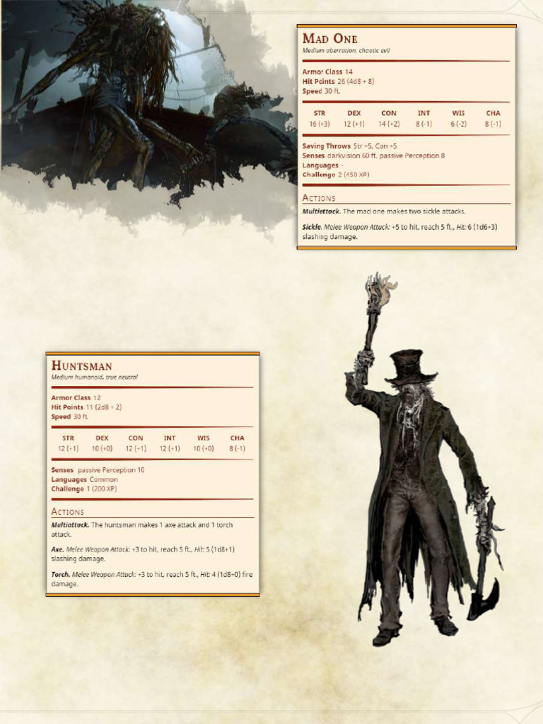 Bloodborne_Monsters_1-7-8 | PDF