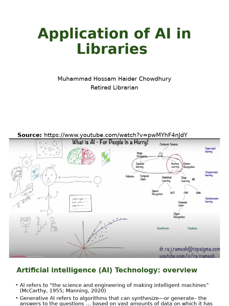 Application of AI in Libraries Overview | PDF | Artificial Intelligence ...